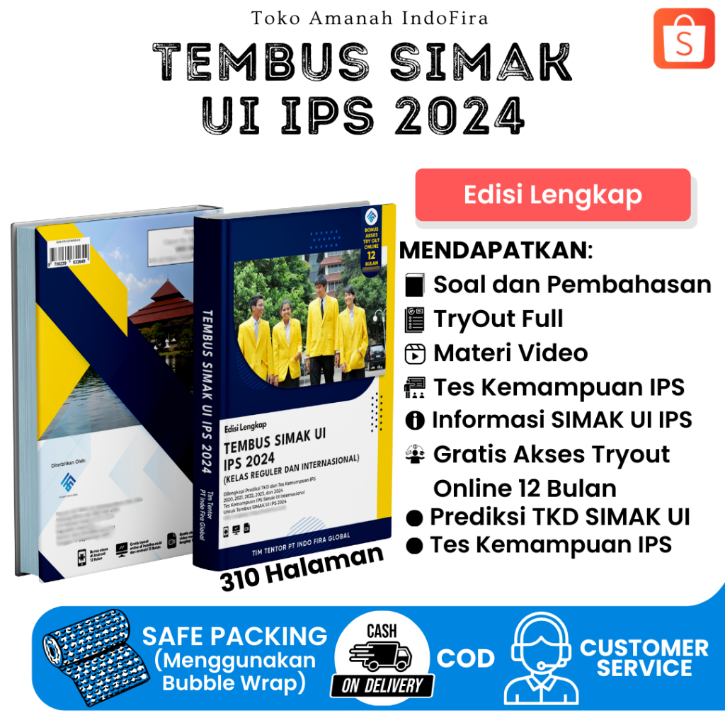 Jual Buku Terbaru TEMBUS SIMAK UI IPS 2024 (Edisi Lengkap + E-Learning) Sesuai Kisi" SIMAK UI ...