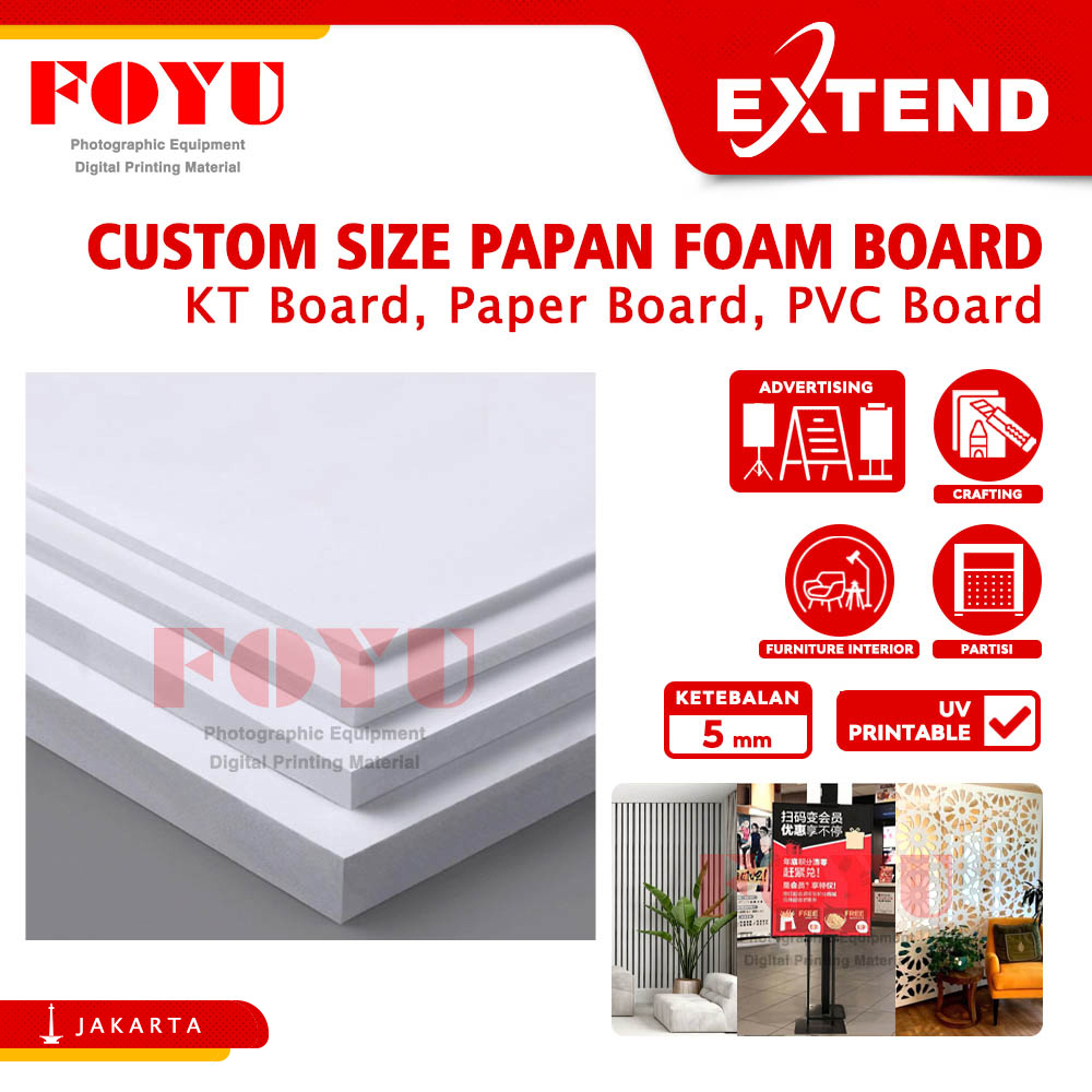 Jual Papan Poly Foam KT KD PVC Paper Kertas Board Banner Iklan Ukuran ...