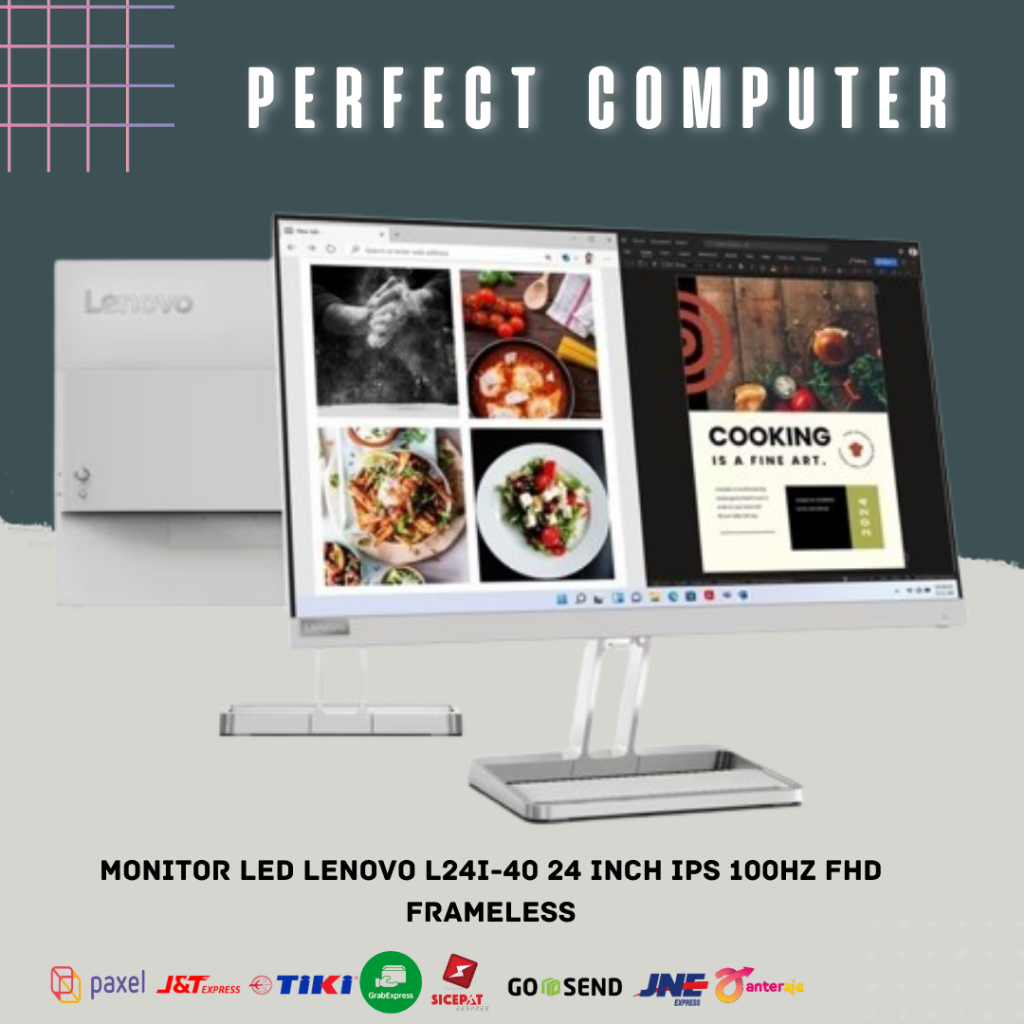 Jual MONITOR LED LENOVO L24i-40 24 INCH IPS 100Hz FHD FRAMELESS 24 ...
