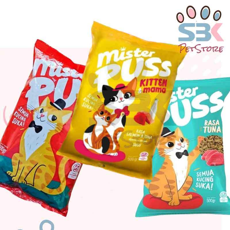 Jual Mister Puss 500gr Makanan Kucing Kering Dry Food Mr Puss | Shopee ...