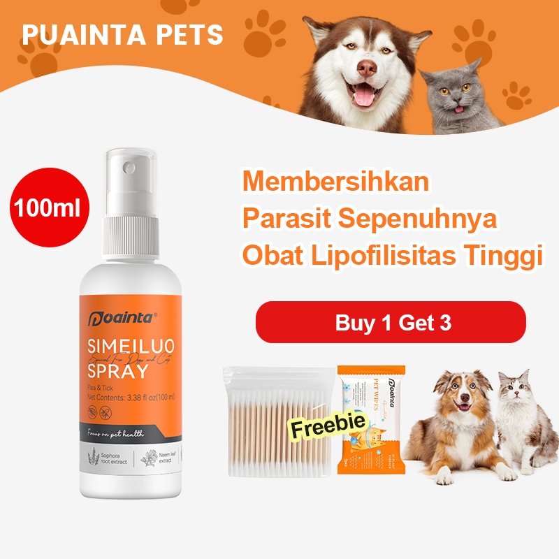Jual PUAINTA 100ml Semprotan Anti Kutu Dan Caplak, Anti Jamur Untuk ...