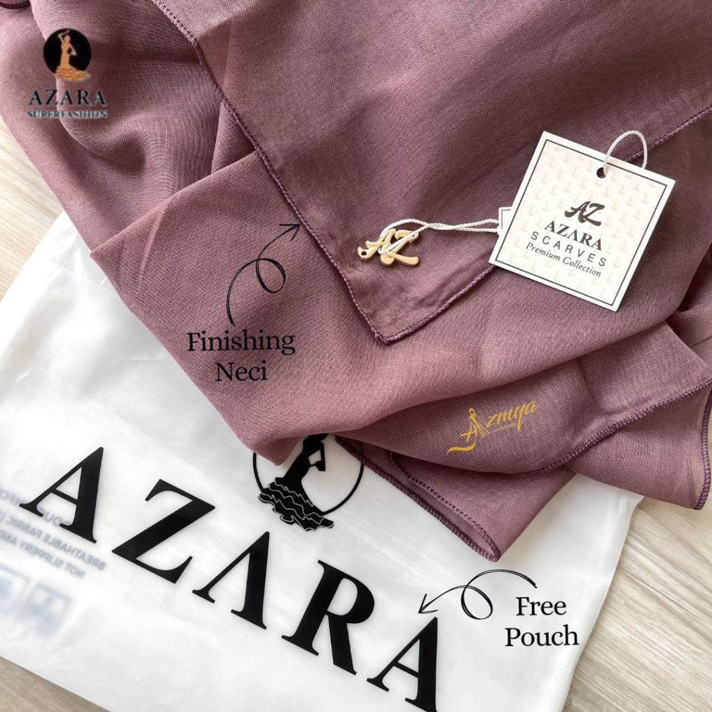 Jual KEMASAN POUCH - Jilbab Segiempat Paris Premium Azara Neci Metal ...