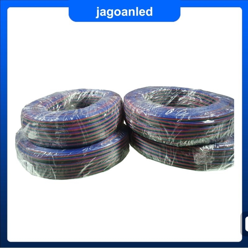 Jual Kabel LED strip RGB 4 jalur cable AWG 22 extension 4 Pin WS2811 ...