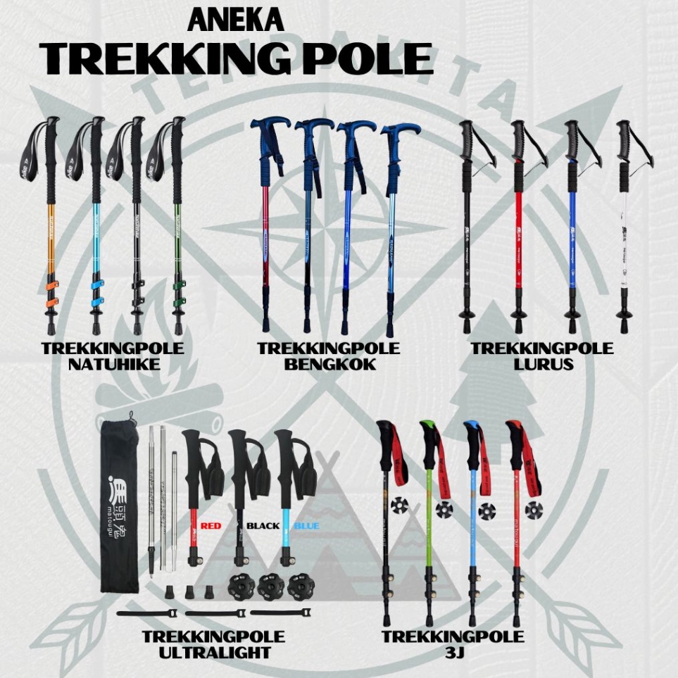 Jual KODE B1F Trekking Pole Naturhike NATUREHIKE Tracking Pole Lipat ...