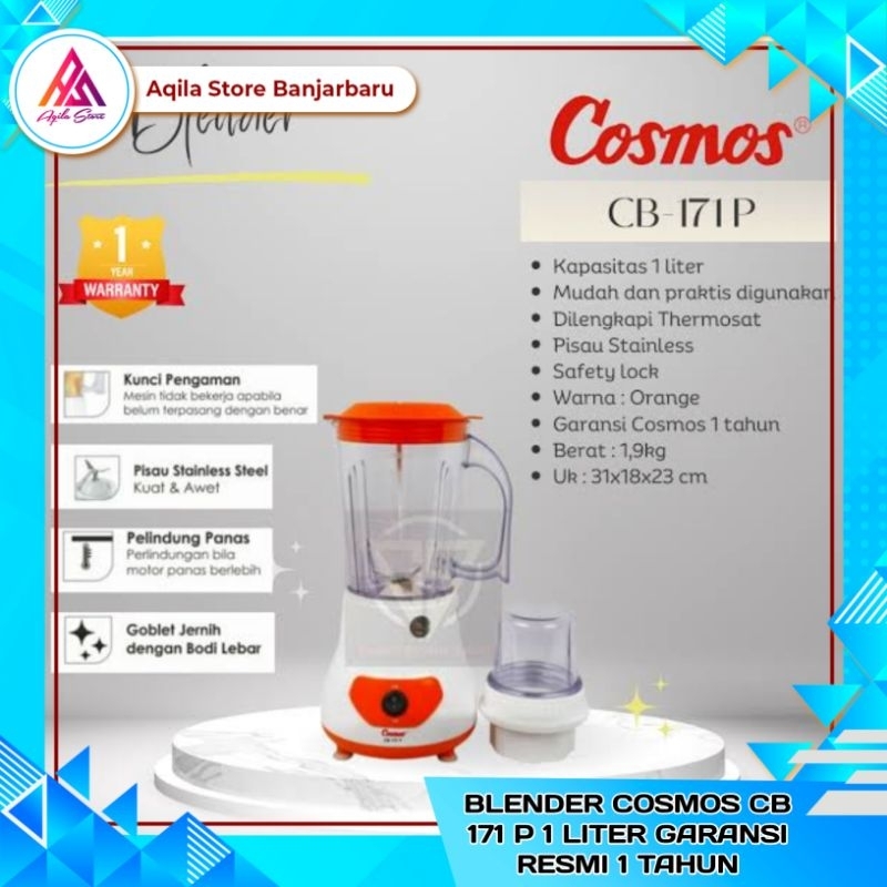 Jual Blender Cosmos CB 171 P 1 Liter Garansi Resmi 1 Tahun / Cosmos ...
