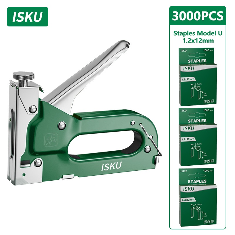 Jual ISKU Isi Staples tembak jok motor/Stapler tembak kayu gun paku ...