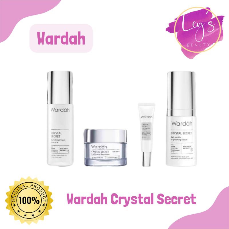 Jual Wardah Crystal Secret Face Wash, Day / Night Cream, Serum,Toner ...