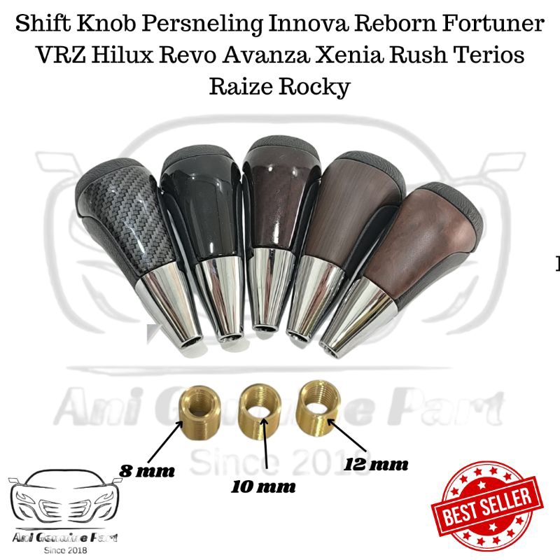 Jual Shift Knob Persneling Innova Reborn Fortuner VRZ Hilux Revo Avanza ...