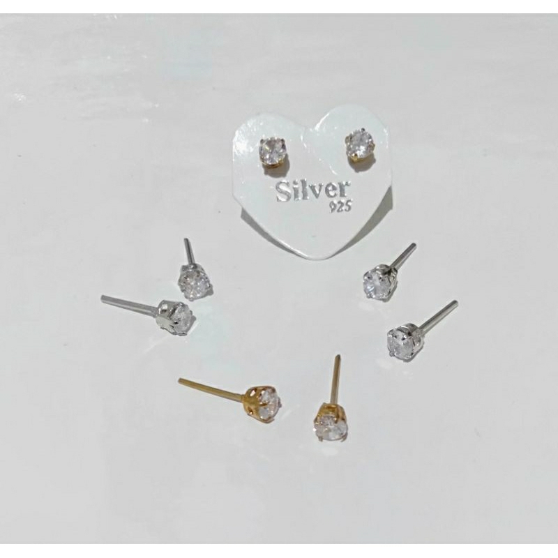 Jual ANTING GIWANG MATA SOLITAIRE (PERAK 925) | Shopee Indonesia
