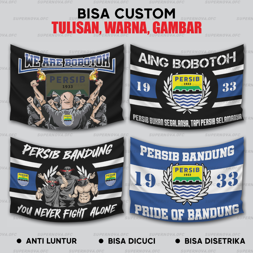 Jual BENDERA JUMBO PERSIB BANDUNG SUPORTER VIKING BOBOTOH MAUNG BANDUNG ...