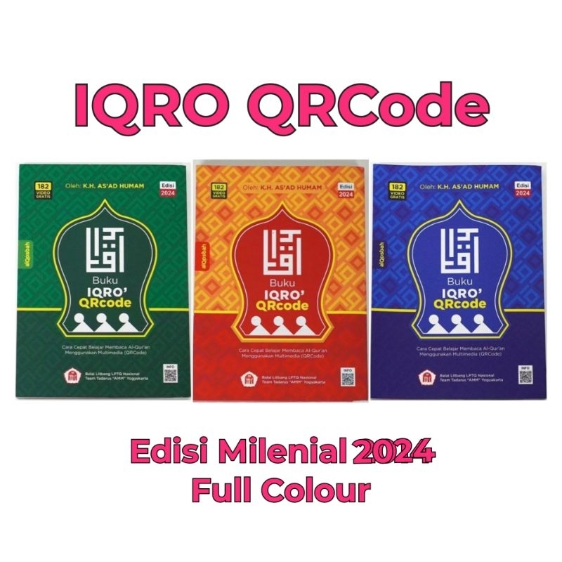 Jual Buku IQRO QR Code Edisi Milenial Full Color - Cara Cepat Belajar ...