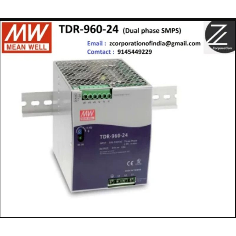 Jual POWER SUPPLY MEANWELL TDR-960-24 40A 960W 24V | Shopee Indonesia