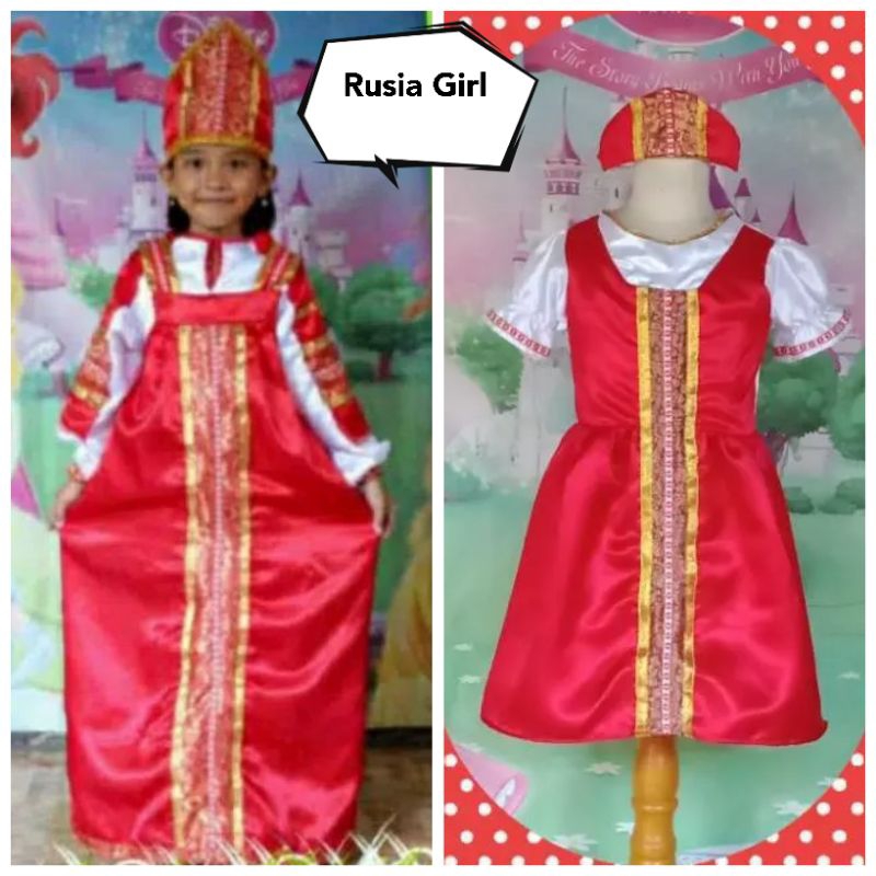 Jual Baju Negara Rusia Wanita/Baju Kostum Rusia Dewasa | Shopee Indonesia