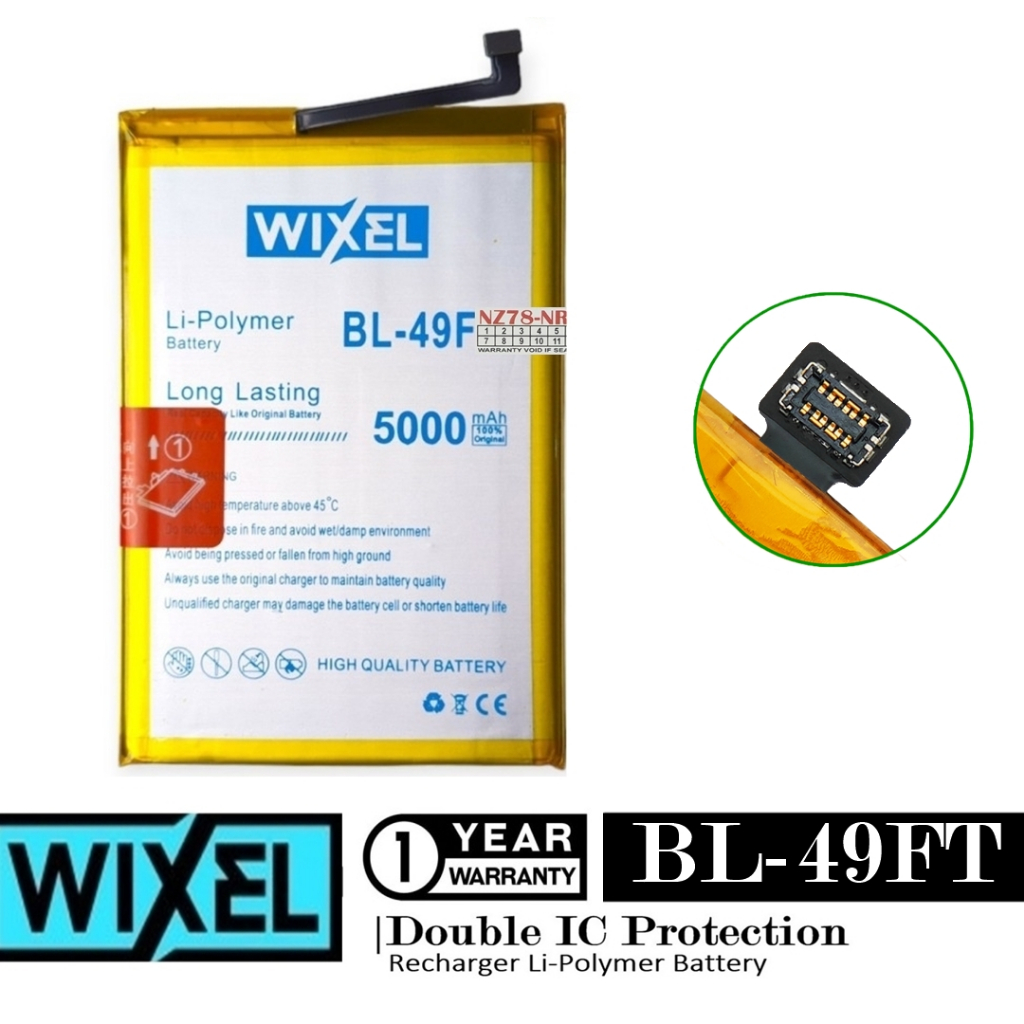 Jual Baterai Wixel Tecno Spark 6 Go KE5 Spark 5 tKD7h 5 Pro KD7 BL-49FT ...