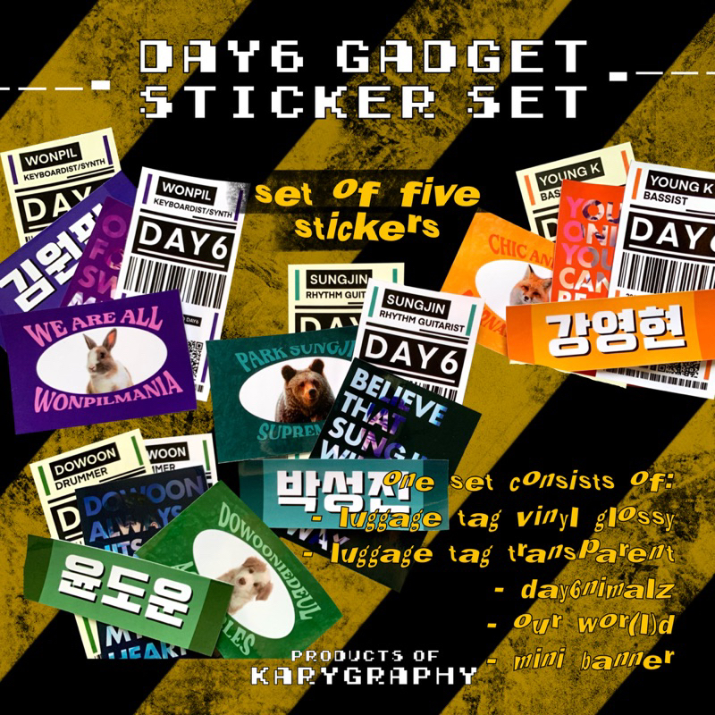 Jual DAY6 Gadget Sticker Set - Laptop Phone Vinyl Stickers - Handmade ...