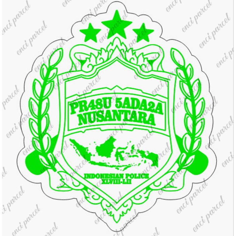 Jual logo prabu sadara nusantara indonesia police PR48U 5ADA2A lambang ...