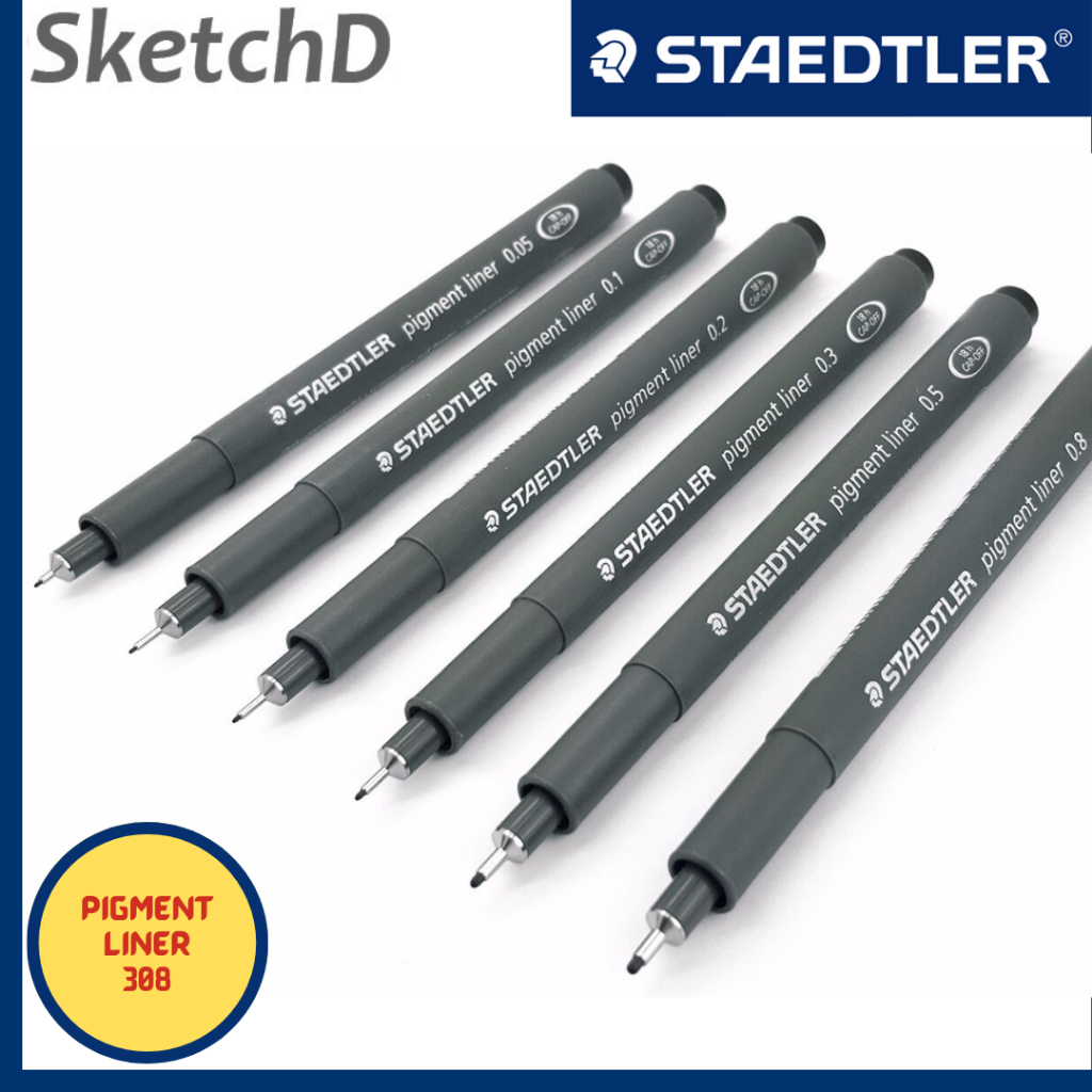 Jual Pena Pigment liner Spidol Staedtler Color Marker Drawing mili Pen ...