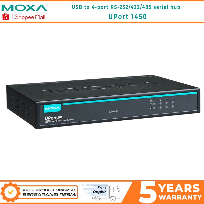 Jual Moxa USB to serial Converter 4 Port RS-232/422/485 Uport 1450 | Shopee Indonesia