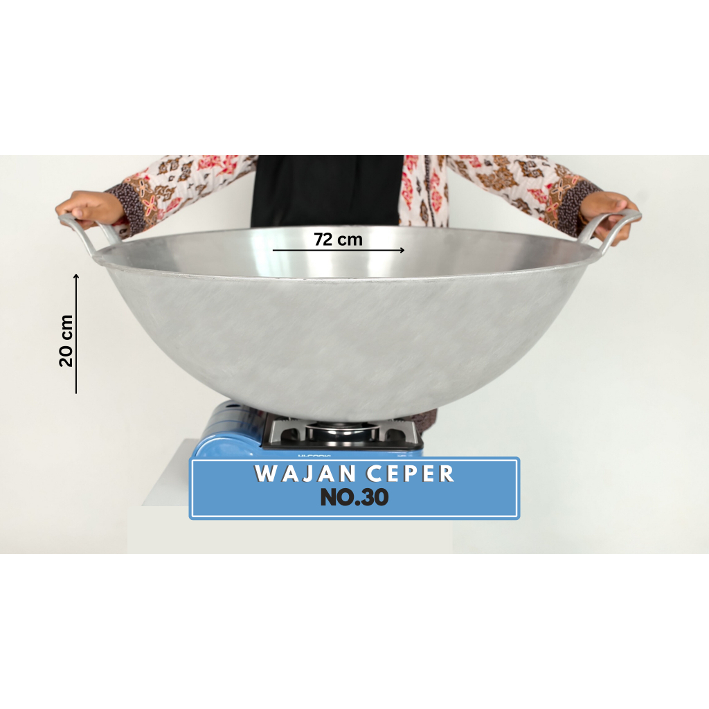 Jual Harmony wajan ceper no 30 kualitas premium tebal wok/penggorengan ...