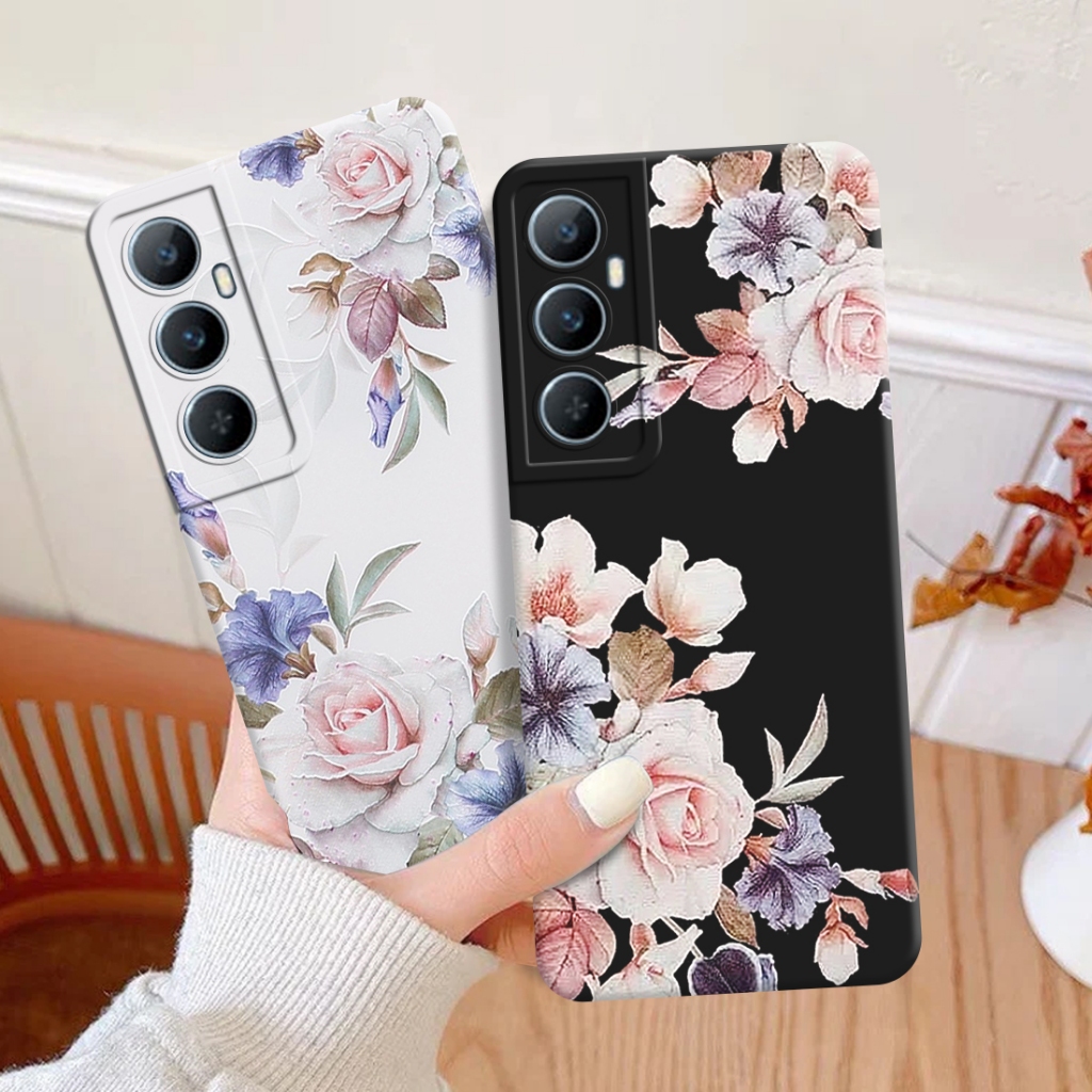 Jual CASE HP UNTUK REALME C65 GAMBAR MOTIF BUNGA CASING HP SOFTCASE ...