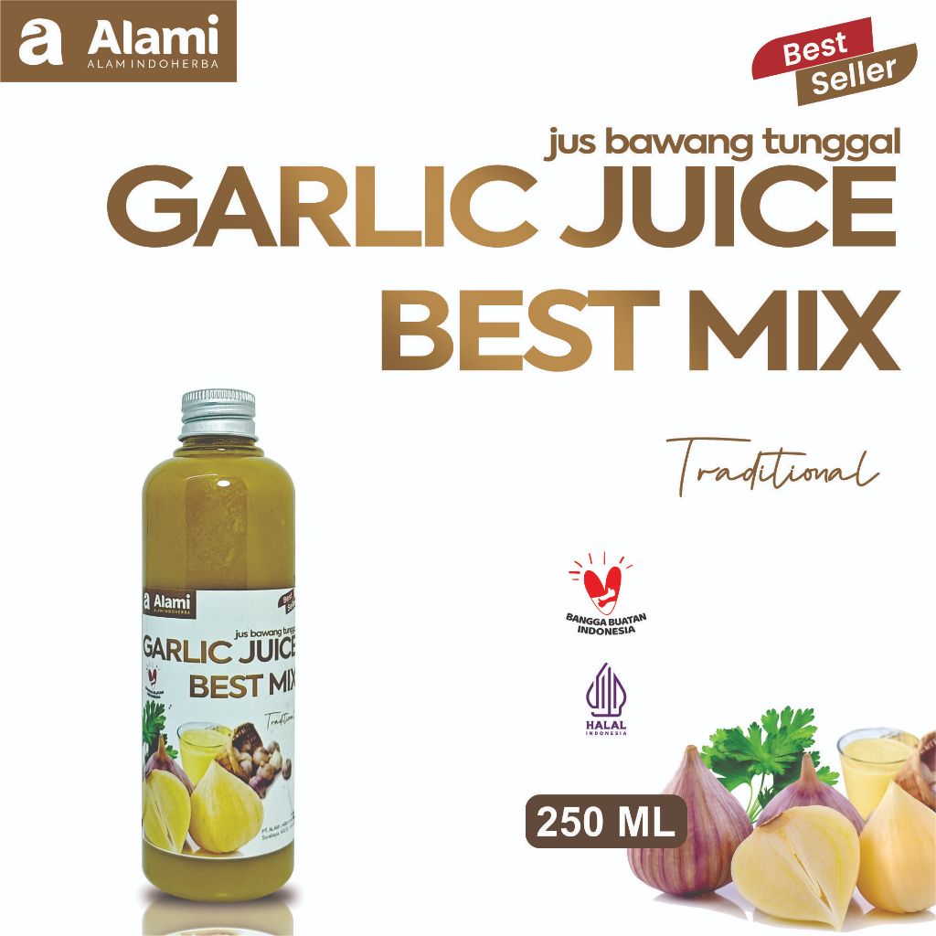 Jual ALAMI JUS BAWANG JUS GARLIC 500 ML PLUS LEMON CUKA APEL MADU DAN ...