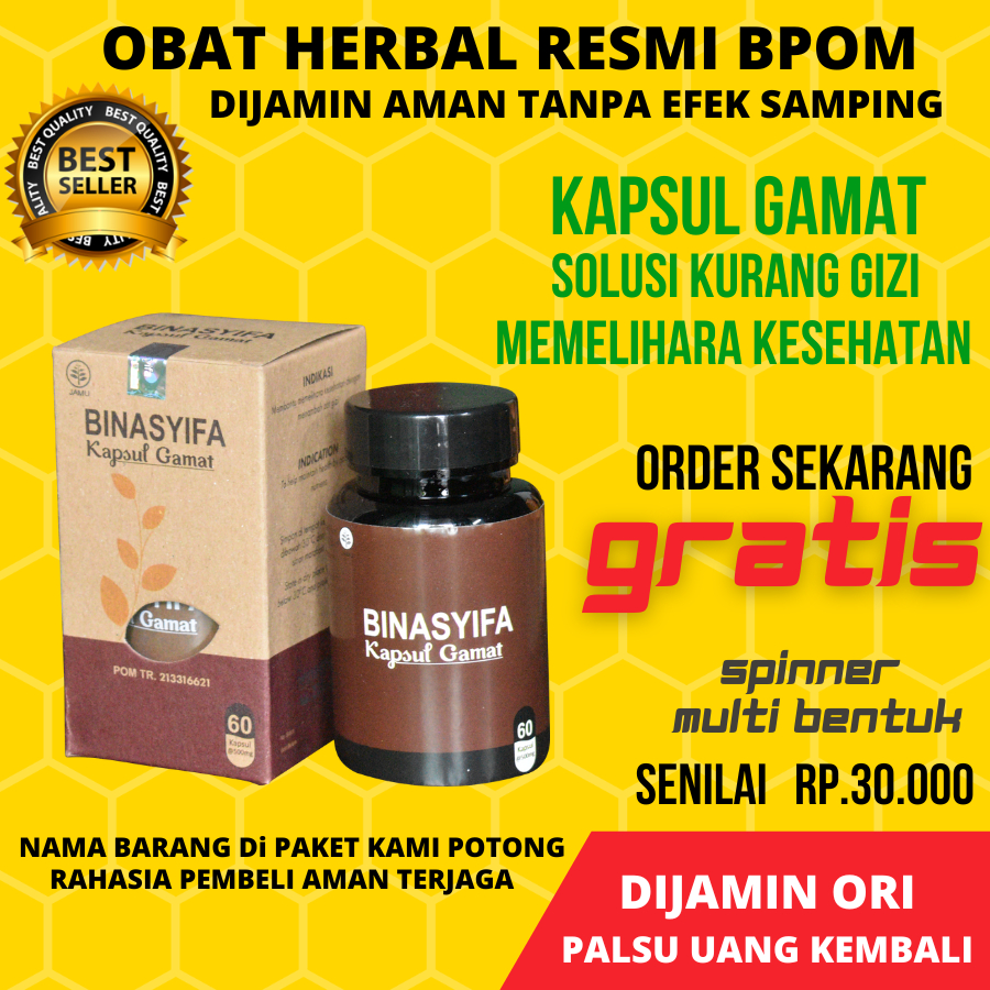 Jual KAPSUL GAMAT Binasyifa Kapsul Ekstrak Gamat Teripang Emas Original ...