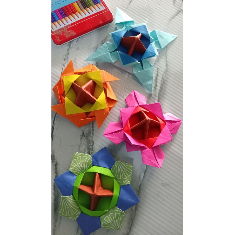 Jual DIY Origami Gangsing 4 macam super hero | Shopee Indonesia