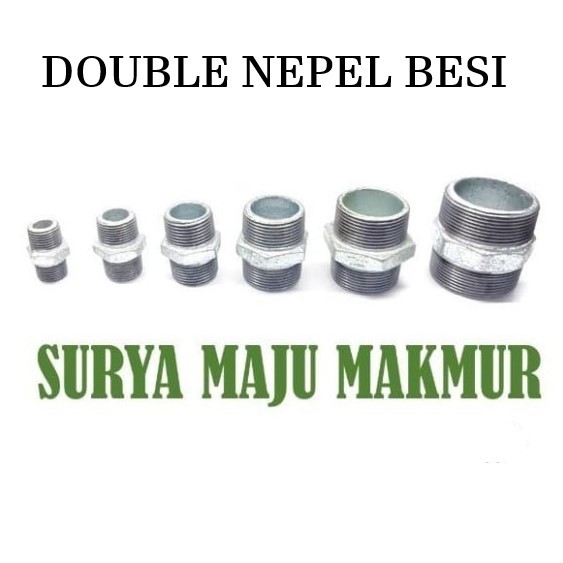 Jual Double Nipple 2 1/2 Inch Besi Galvanis Dobel nepel 2,5" G Brand Galunggung | Shopee Indonesia