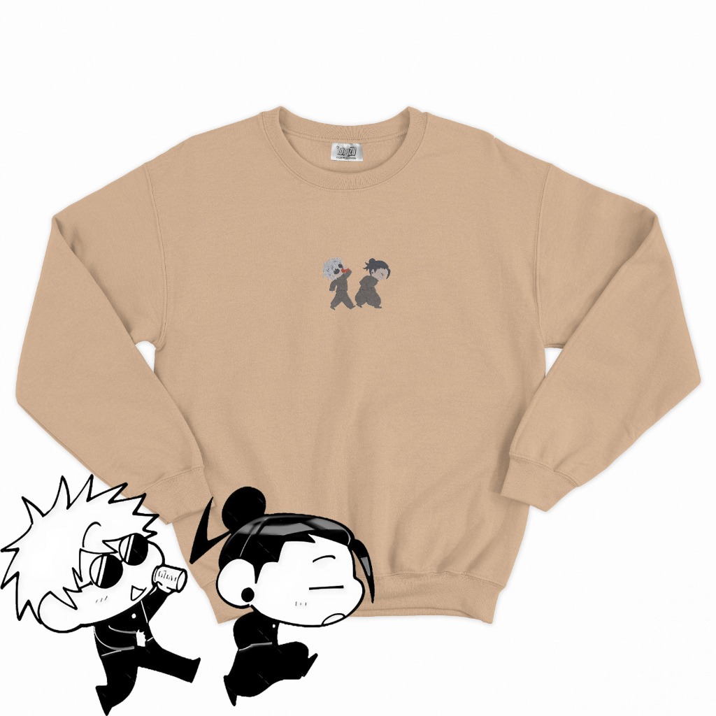 Jual Crewneck Embroidery Jujutsu Kaisen Tomodachi Anime Manga Otaku ...