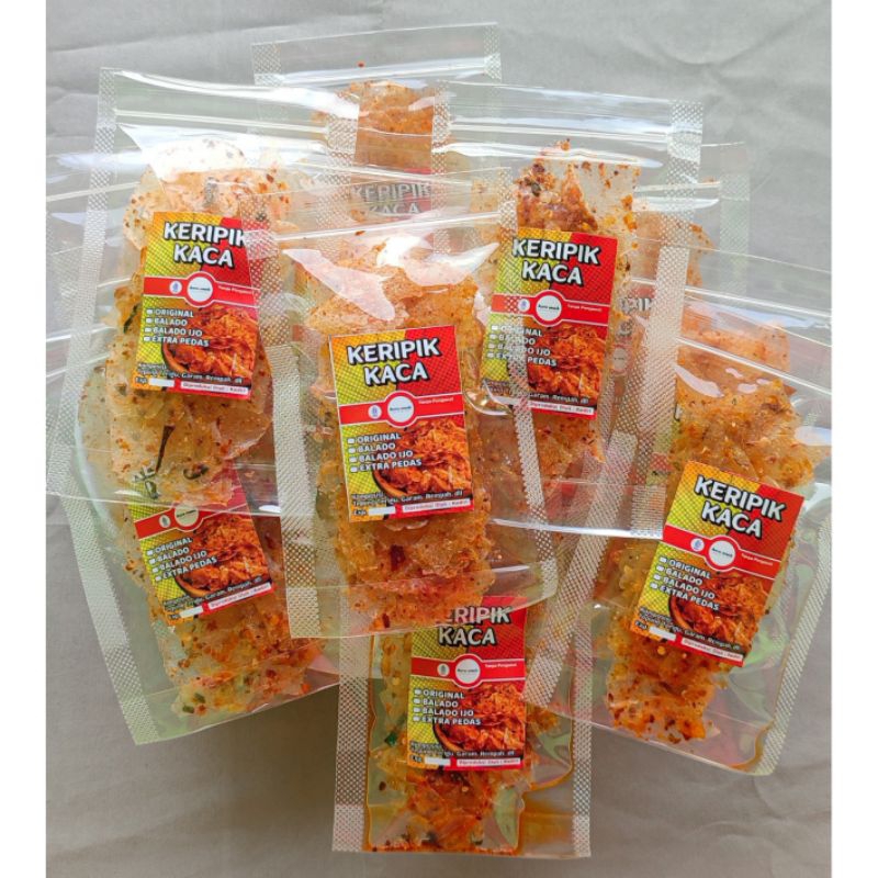 Jual keripik kaca / kripca / keripik kaca pedas / keripik kaca pedas ...