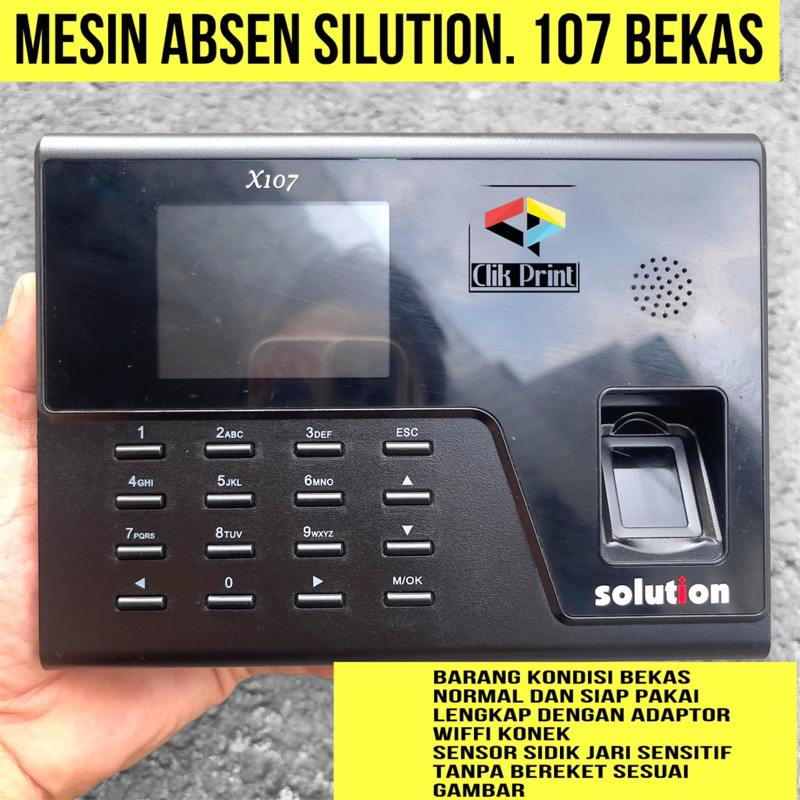 Jual Mesin Absen Solution X107 | Shopee Indonesia