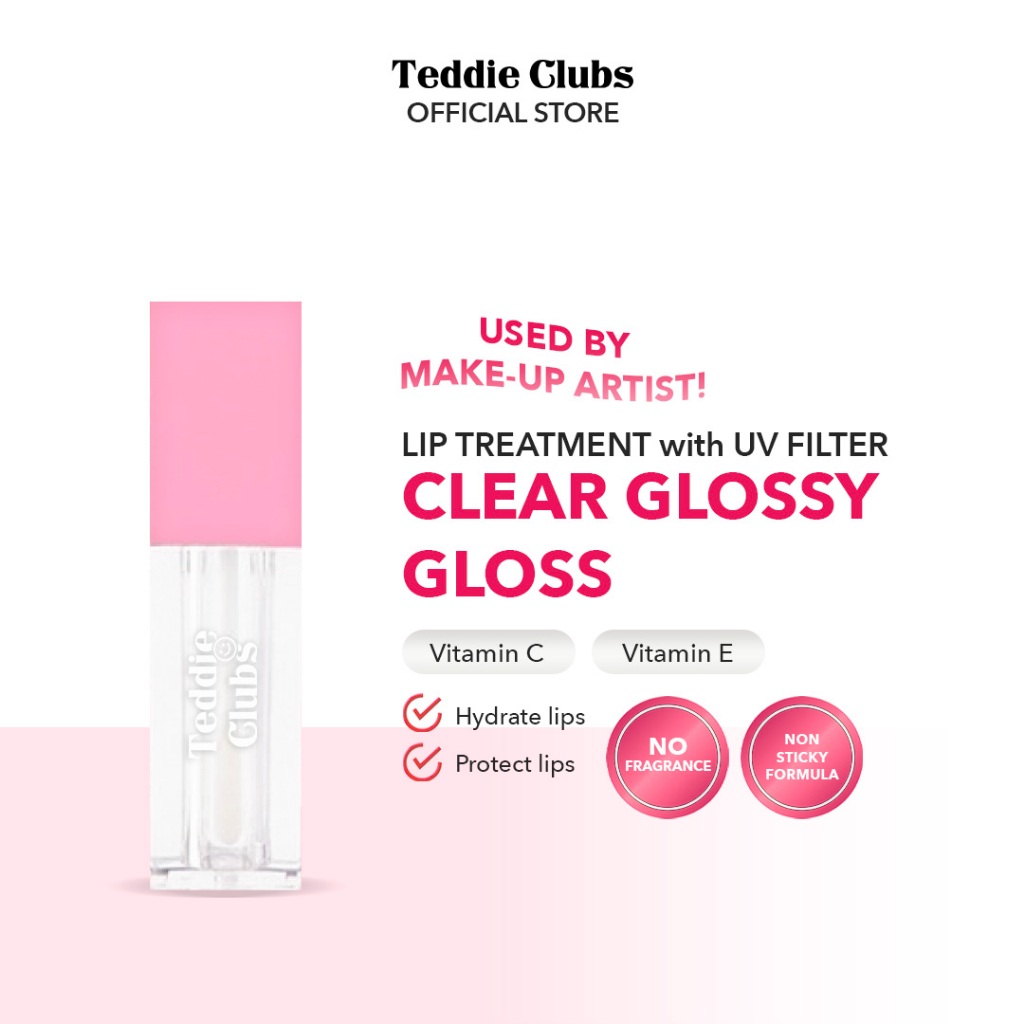 Jual Teddy Club Clear Lip Gloss - Non Sticky Formula and No Fragrance ...