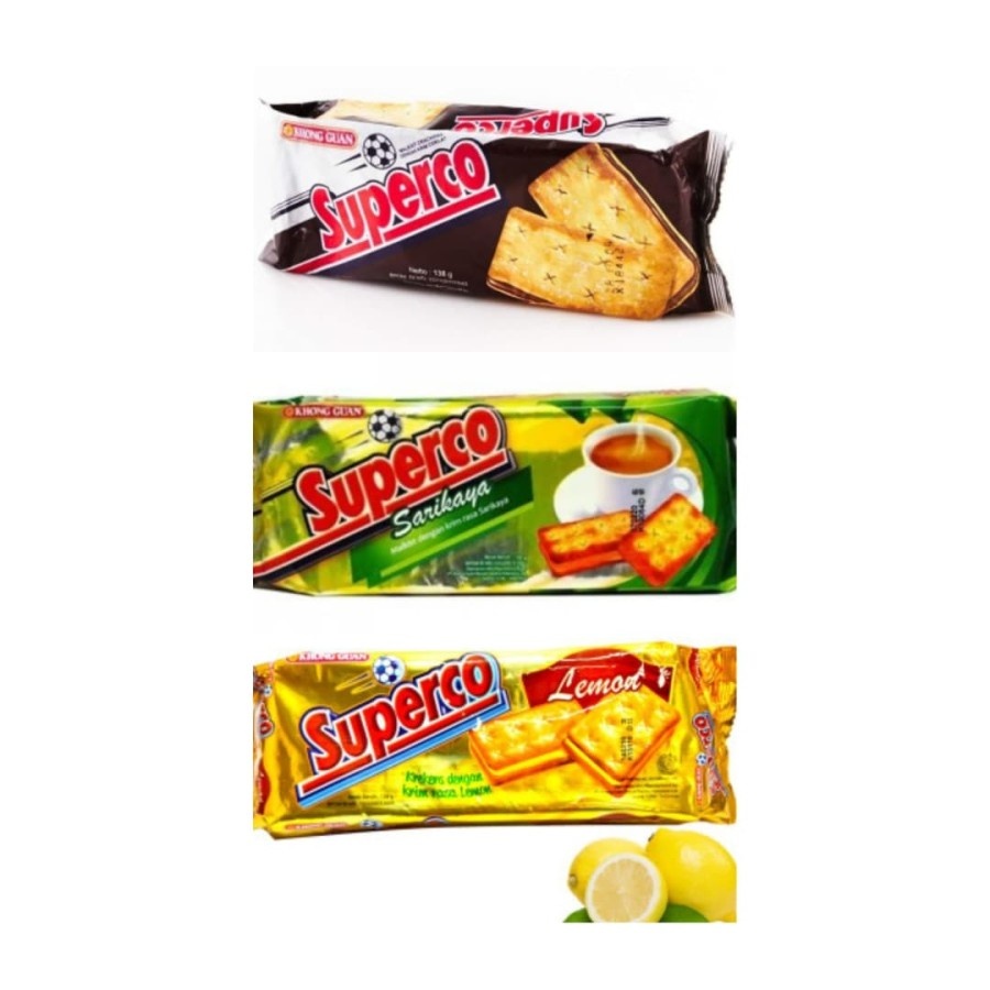 Jual Biskuit Snack Khong Guan Superco 138gr Cokelat Sarikaya Lemon ...