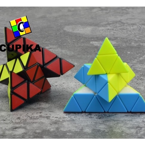 Jual Rubik LEFUN Piramid 4x4 Pyraminx Segitiga Magic Cube Stickerless ...