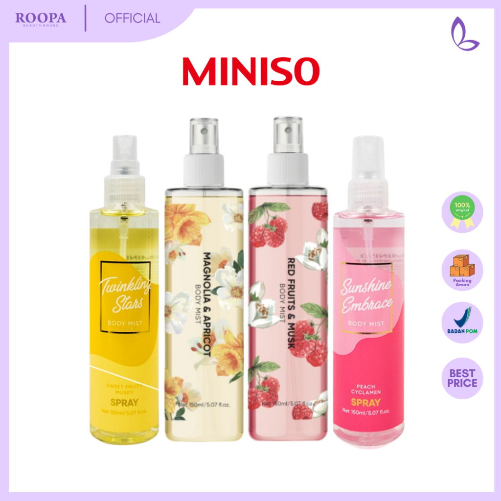 Jual MINISO Body Mist 150 ml | Shopee Indonesia