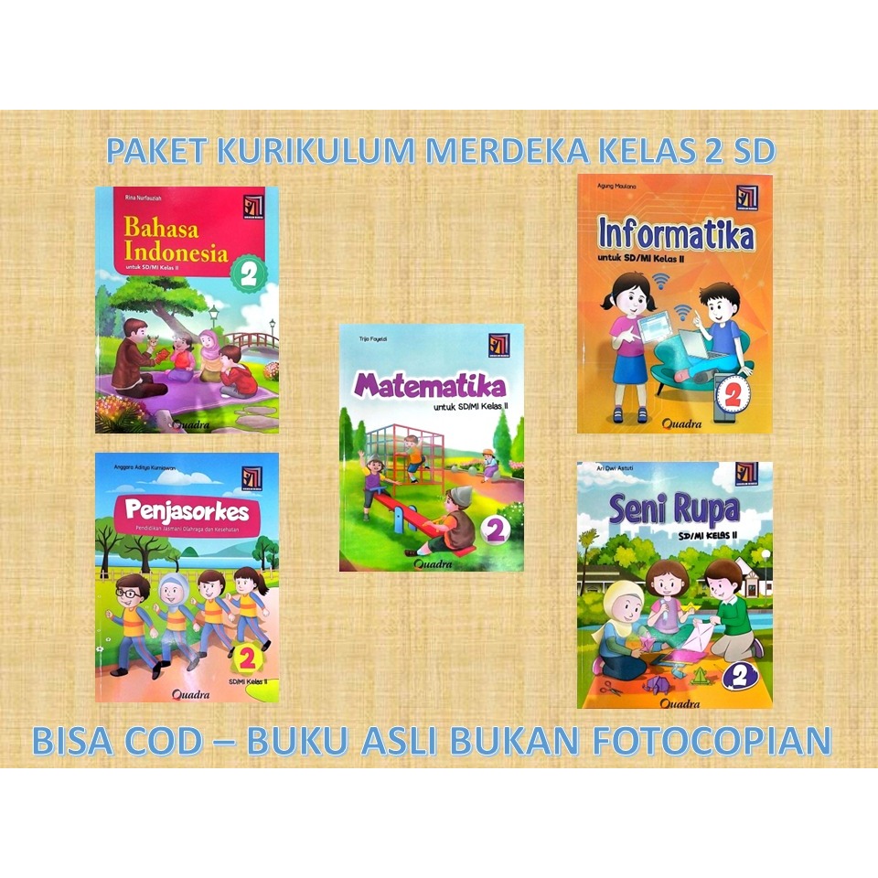 Jual QUADRA-BUKU TEKS KURIKULUM MERDEKA KELAS 2 SD/MI PENERBIT QUADRA | Shopee Indonesia