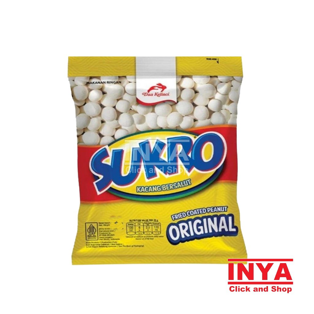 Jual Sukro Kacang Bersalut Rasa Original 17gr - Fried Coated Peanut ...