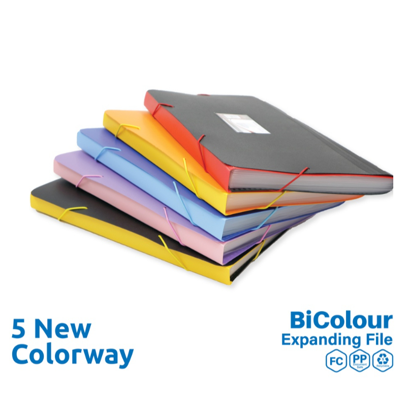 Jual Bantex Bi-Colour Expanding File Map Dokumen Folio12 Pocket ...