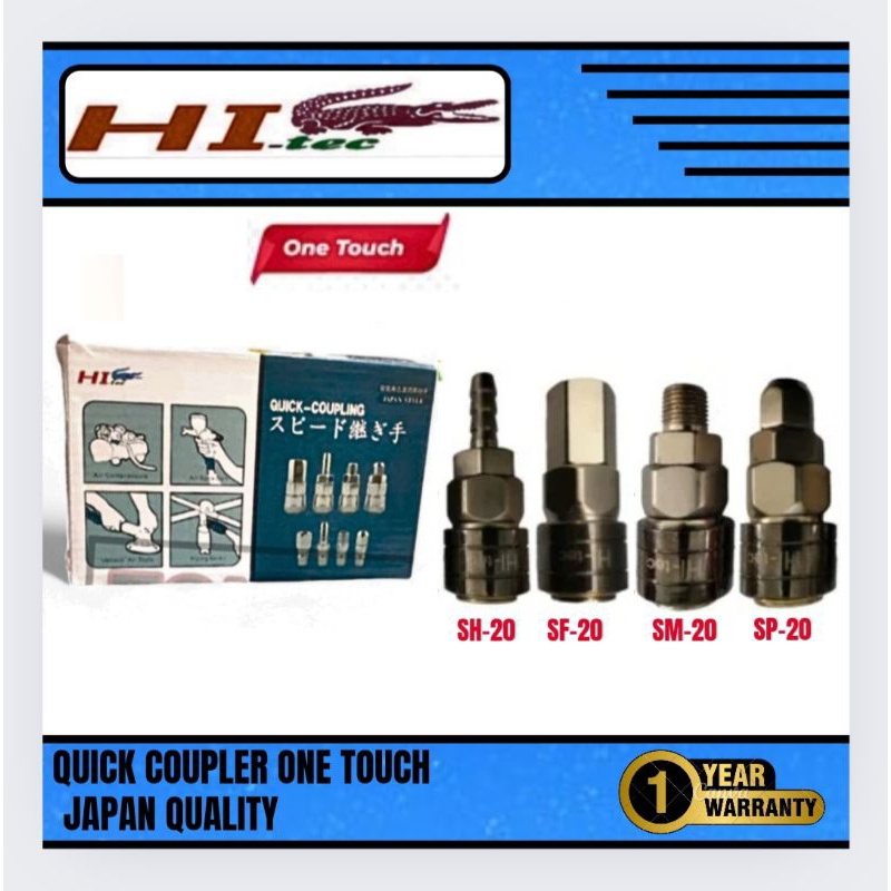 Jual JAPAN One Touch Quick Coupler Sambungan Selang Kompresor koupler ...