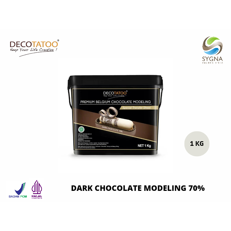 Jual Decotatoo Chocolate Modeling - Dark Chocolate Modeling 70% ...
