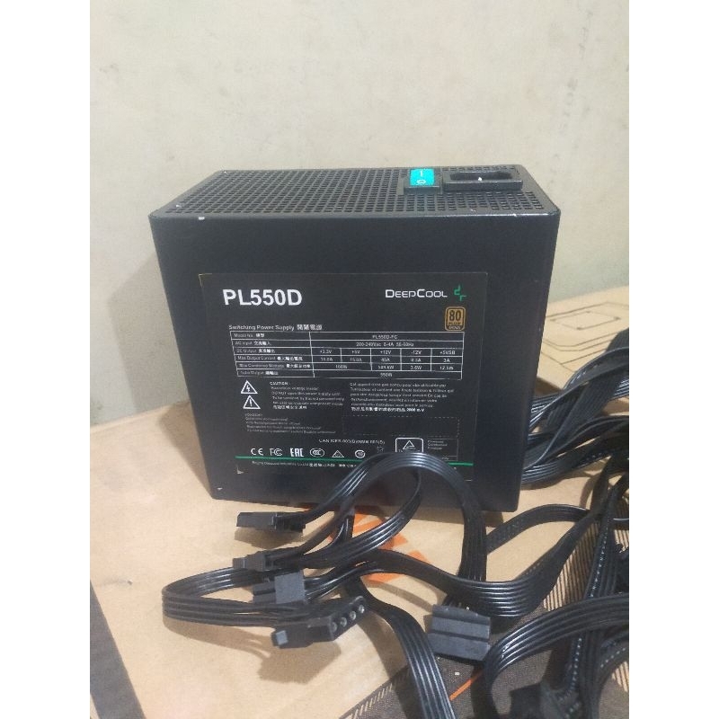 Jual PSU/Power Supply 550W 80+ Hitam Kipas Besar Pin VGA Pin Psu ...
