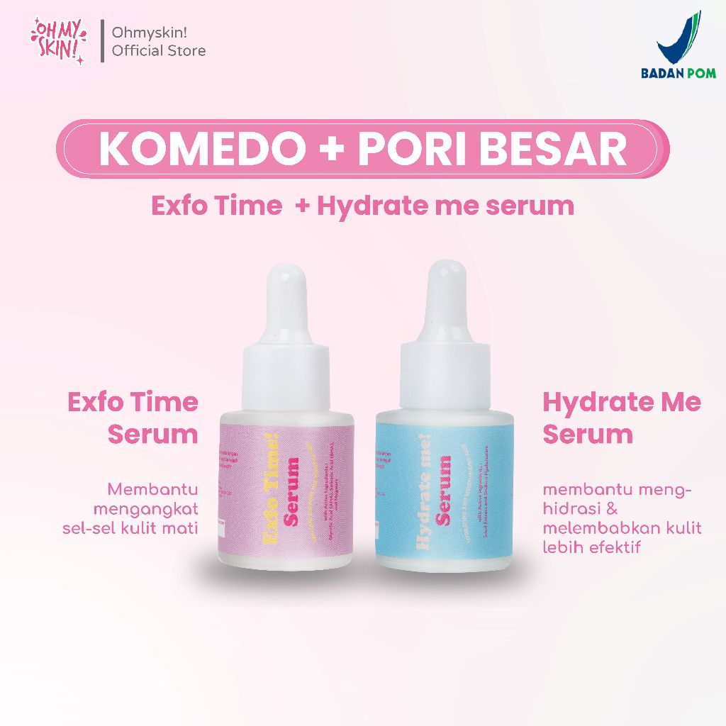 Jual Oh My Skin! Serum Series (Acne, Be Young, Bright and Glow, Exfo, Hydrate) | Shopee Indonesia