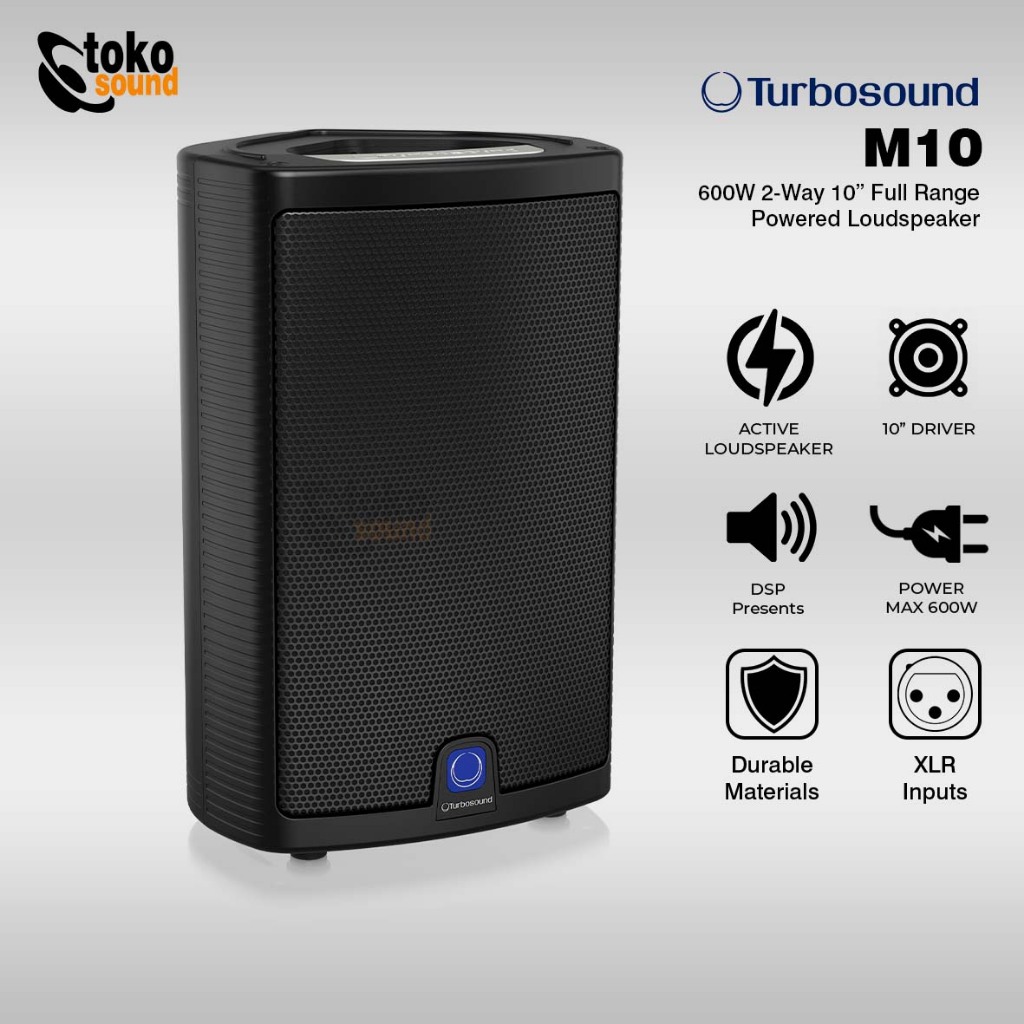 Jual Turbosound Milan M10 600W 10 inch Powered Speaker | Shopee Indonesia