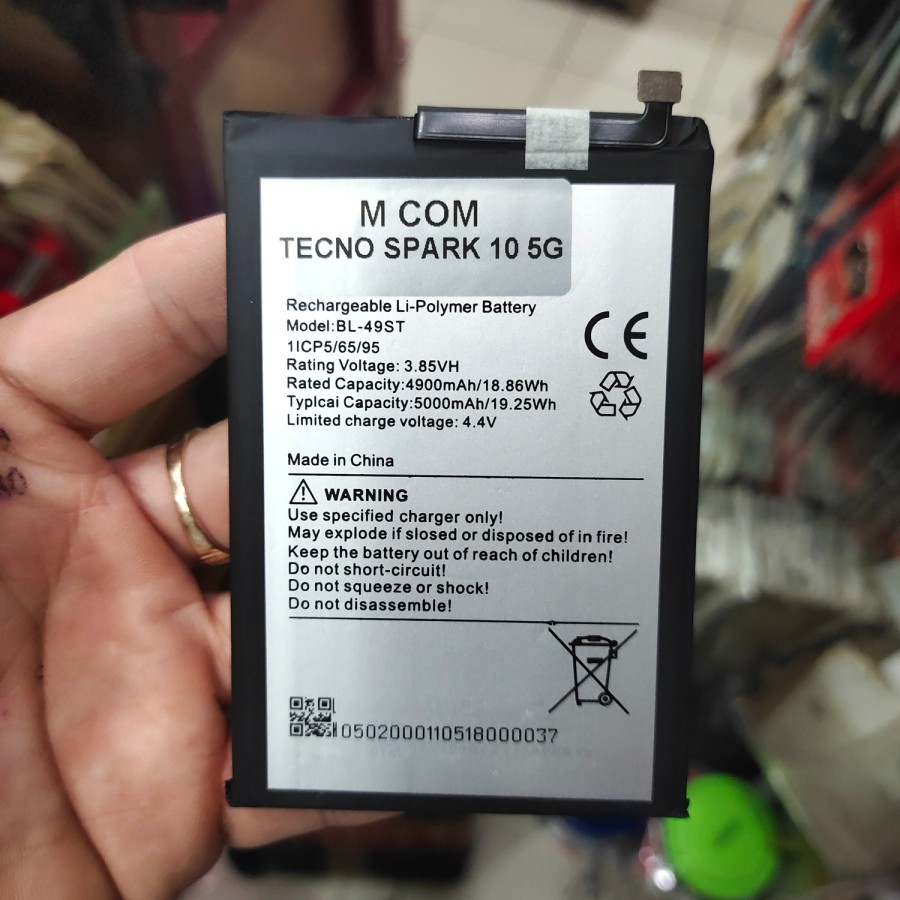 Jual TECNO SPARK 10 5G / BL-49ST / BL49ST BATERAI BATTERY BATT BATLE ...