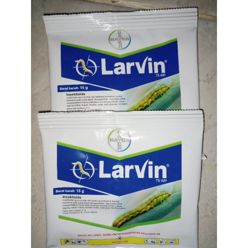 Jual obat pertanian insektisida LARVIN 15gr | Shopee Indonesia