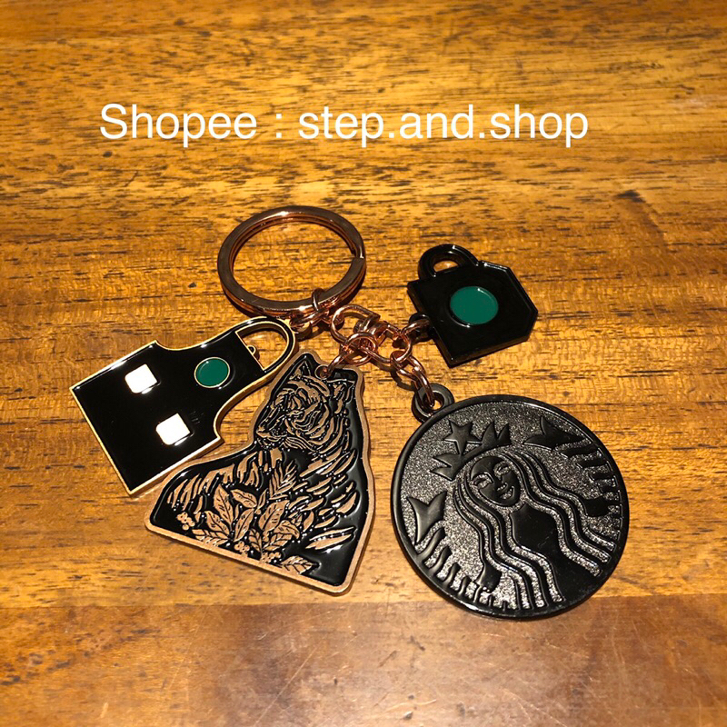 Jual Starbucks Keychain 22nd Anniversary Indonesia - Tiger - Black ...