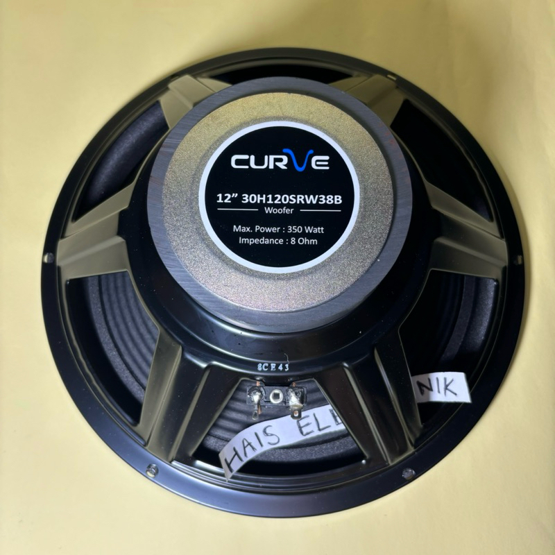 Jual Speaker Curve 12 inch 30H12SRW38B curve 12 inch woofer bass ...