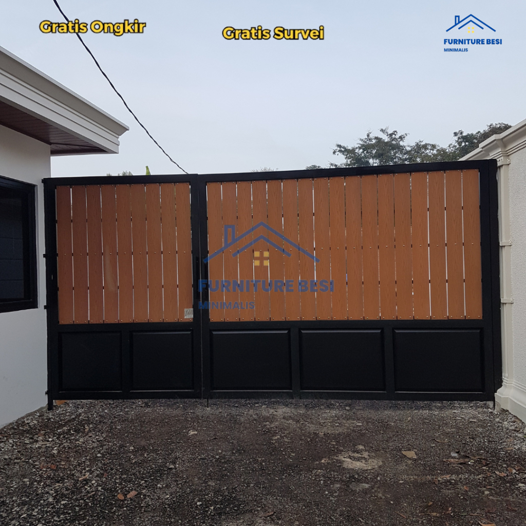 Jual Pagar besi rumah minimalis modern / Pagar besi minimalis / Pagar ...