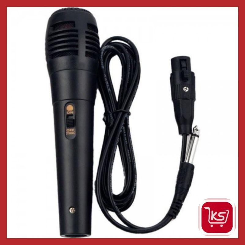 Jual Microphone (Mic) Kabel | Panjang Kabel 3 Meter | Karaoke | Shopee ...
