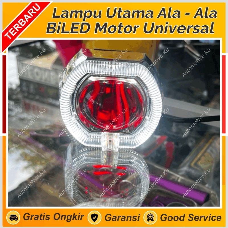 Jual LAMPU BILED ALA ALA PROJI LASER DAYMAKER 2,5 INCH 2 WARNA RING ...